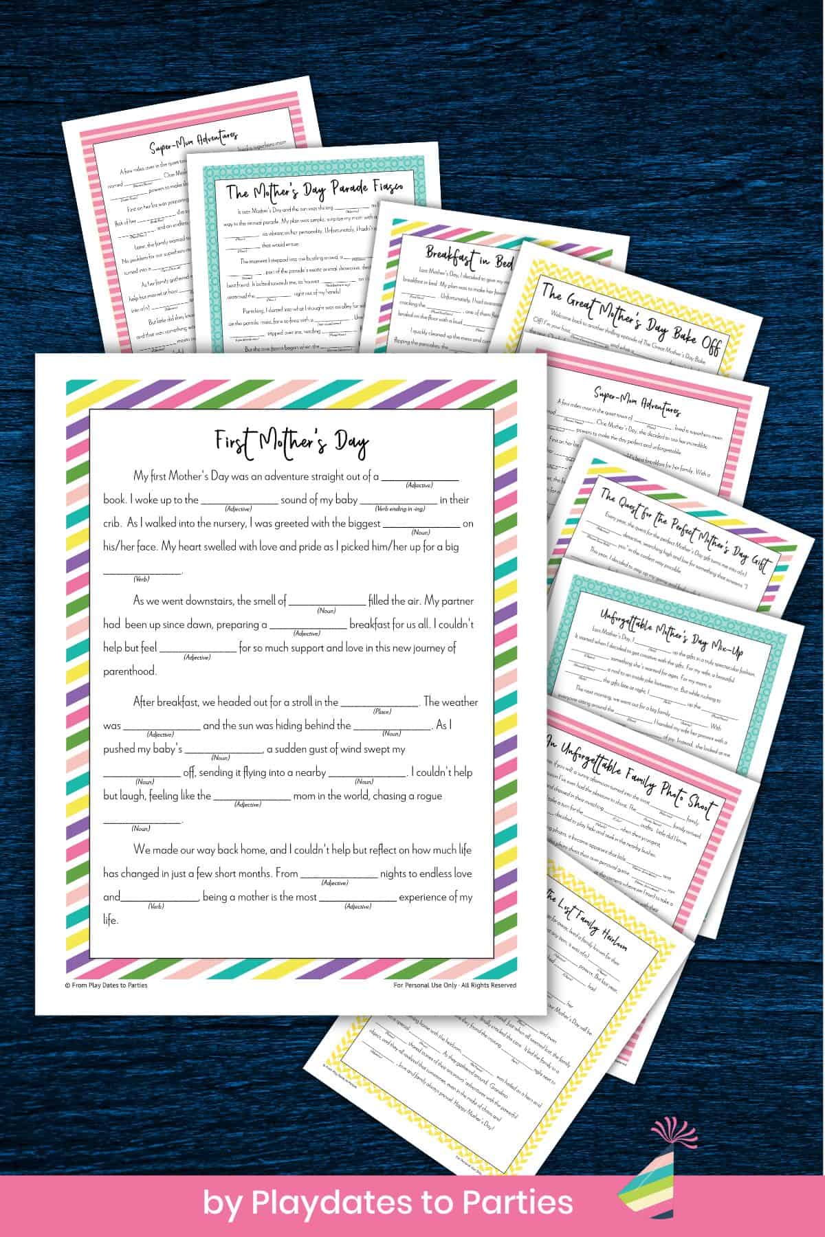 Printable Mother's Day Mad Libs Stories – PlayDates to Parties