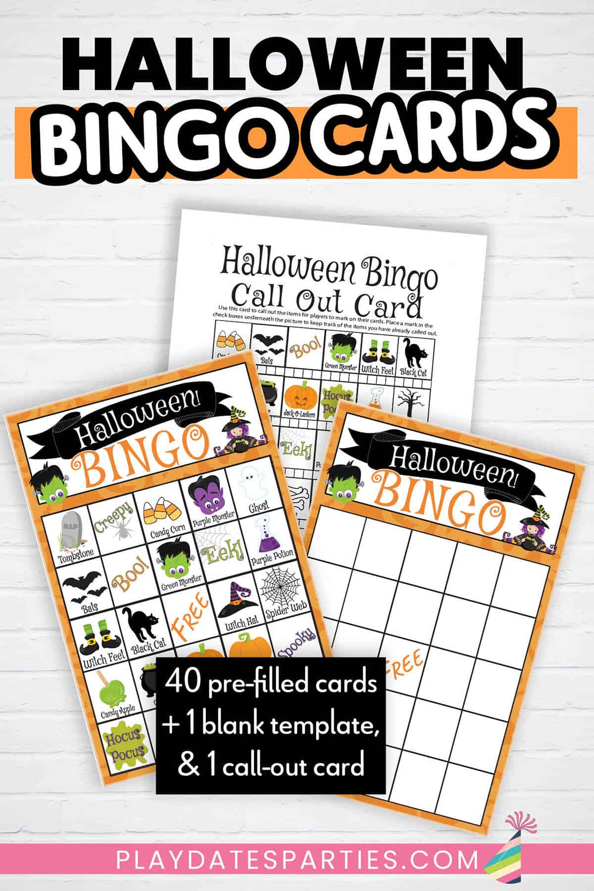 Printable Halloween Bingo Cards – PlayDates to Parties