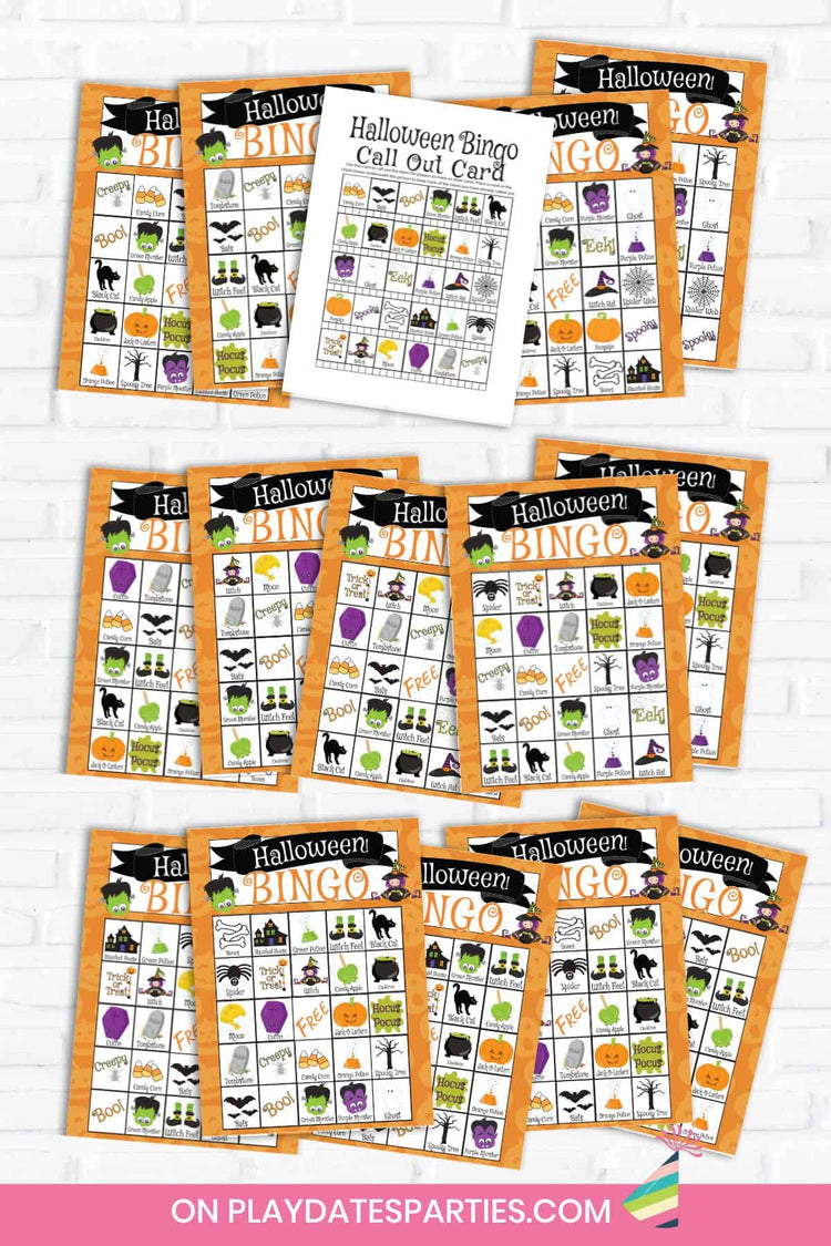 Printable Halloween Bingo Cards – PlayDates to Parties