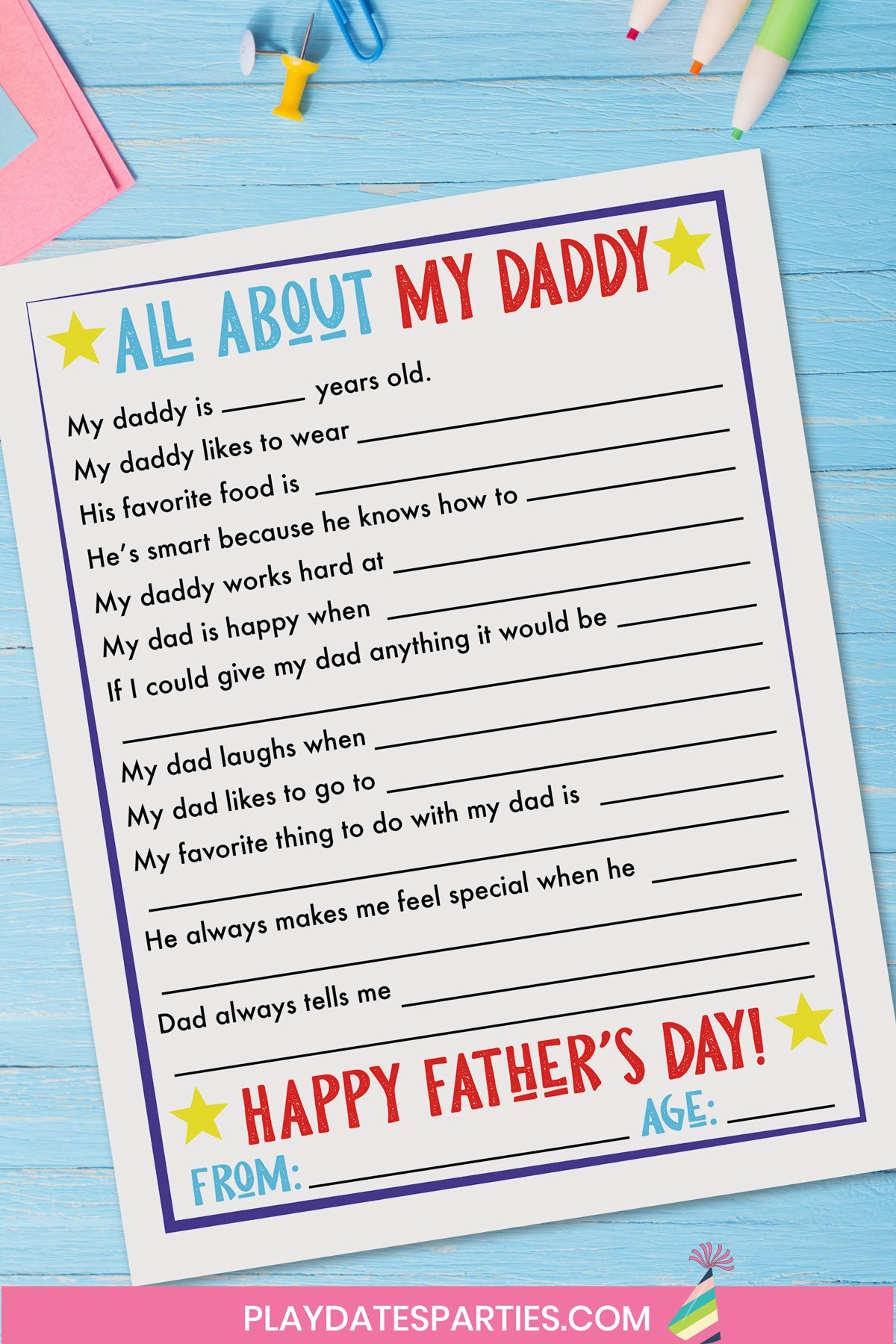 All About Dad Father's Day Interview – PlayDates to Parties