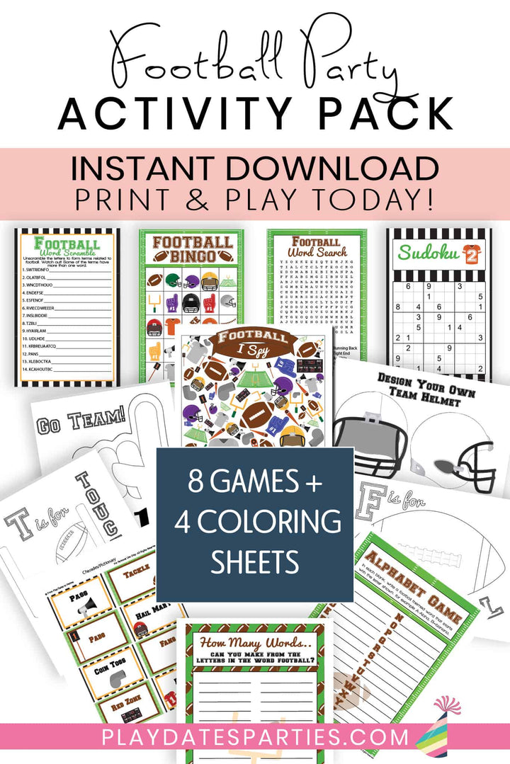 Sports Themed Party Printables – PlayDates to Parties