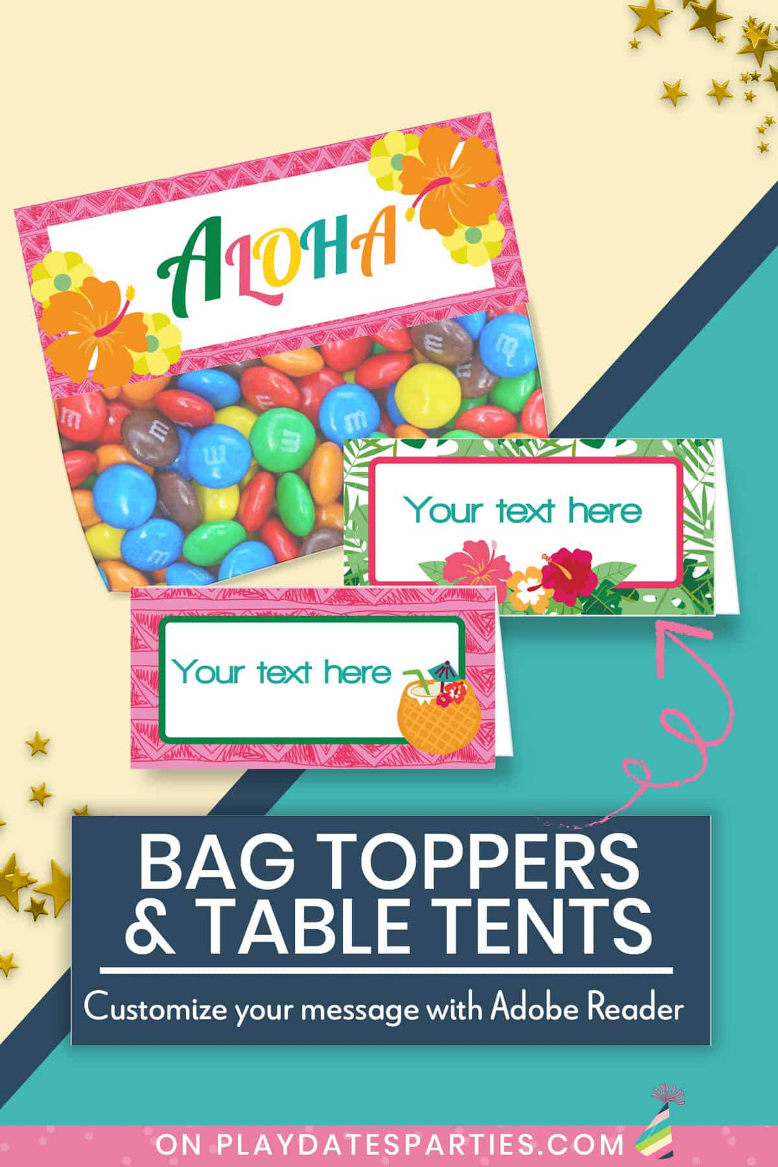 Luau Party Printables (Lite Package with Triangle Banners) – PlayDates ...