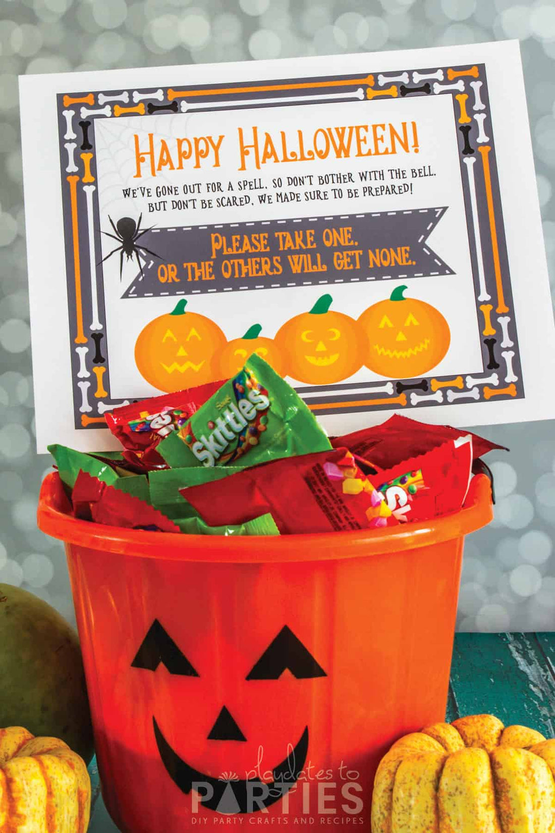 Halloween Take One Candy Sign – PlayDates to Parties