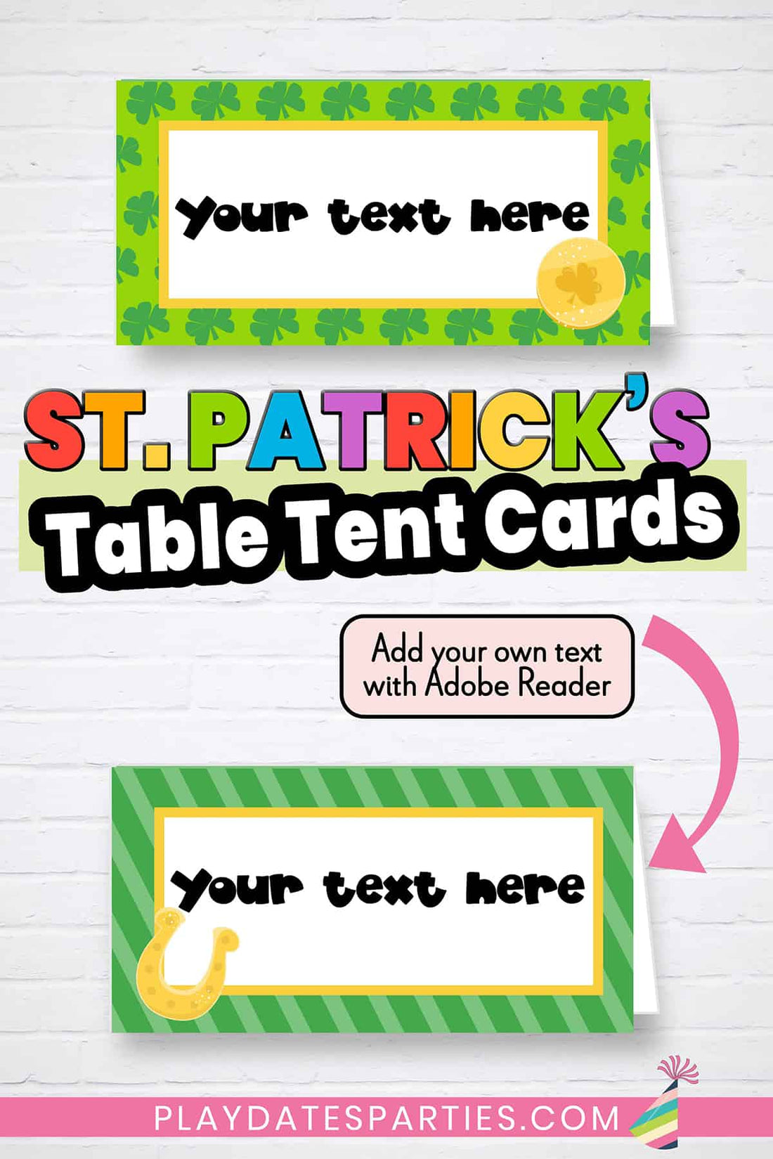 St. Patrick's Day Buffet Food Labels/Table Tent Cards – PlayDates to ...