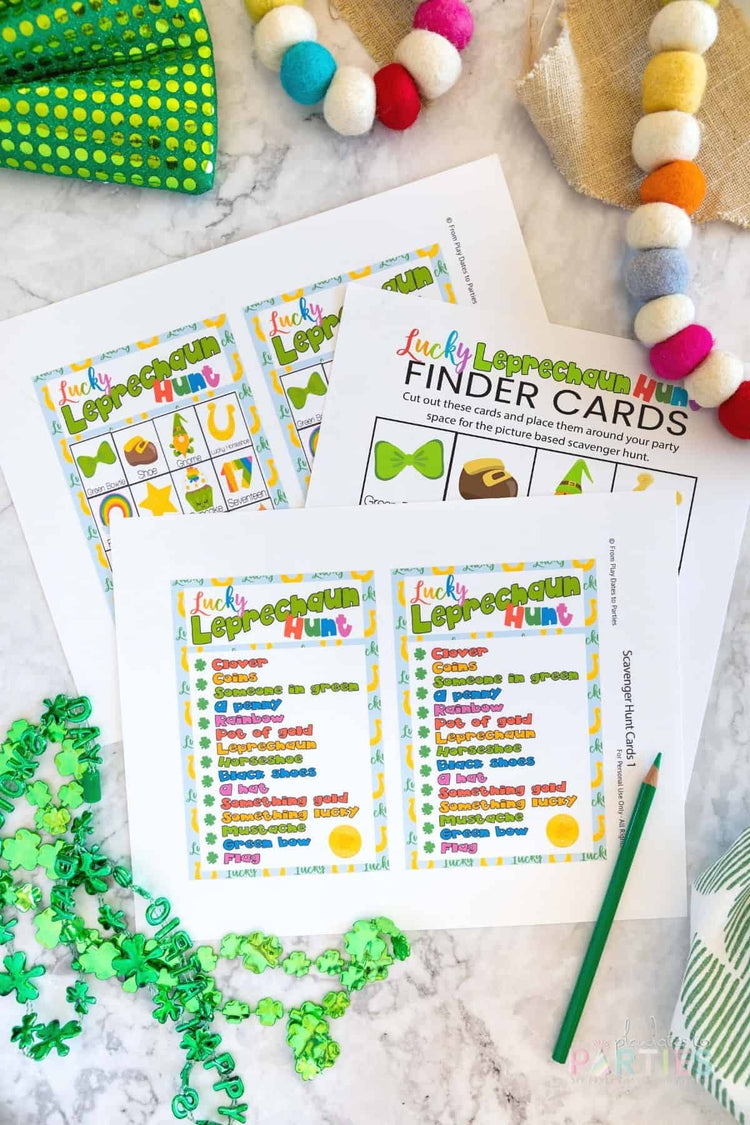 Lucky Leprechaun St. Patrick's Day Scavenger Hunt – PlayDates to Parties