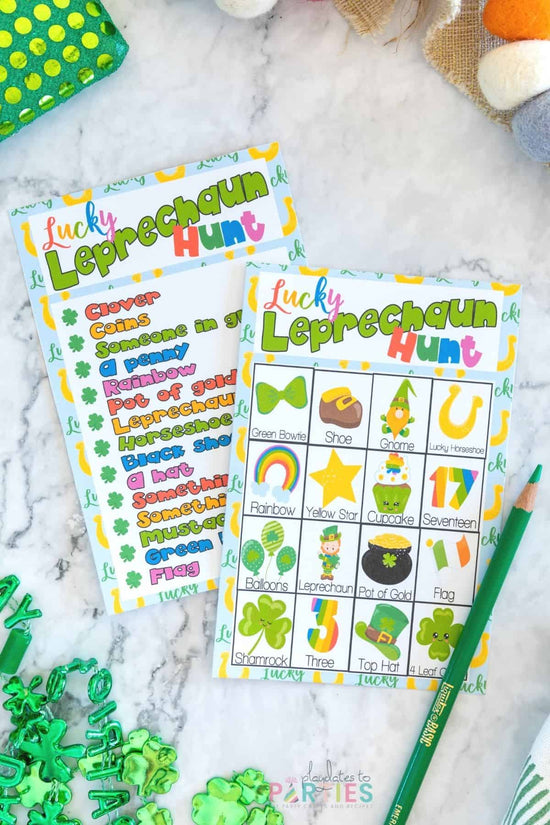 Lucky Leprechaun St. Patrick's Day Scavenger Hunt – PlayDates to Parties