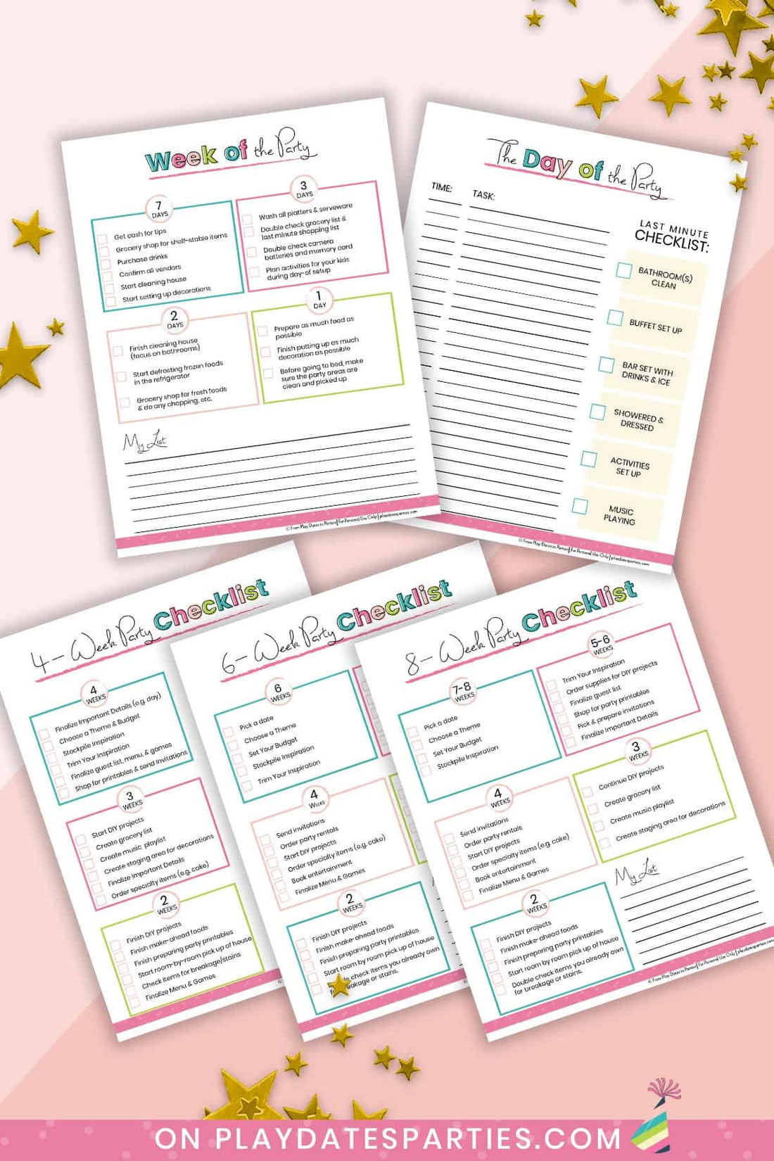 Party Planning Timeline and Checklists – PlayDates to Parties